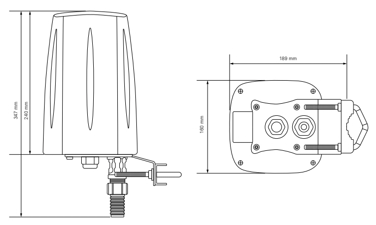 EASYCELL5G-ANT-OUT Outdoor LTE & 5G/WI-FI/GPS Antenna for EASYCELL5G ...