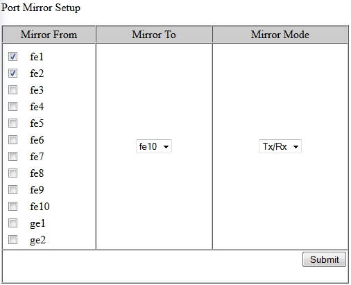 How to configure the Port Mirroring feature on EtherWAN managed switches | EtherWAN