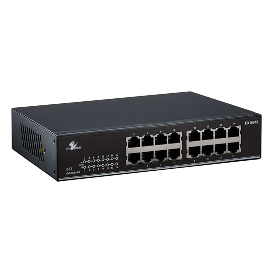 EX16916 Series - Unmanaged 16 Port Gigabit Ethernet Switch – EtherWAN