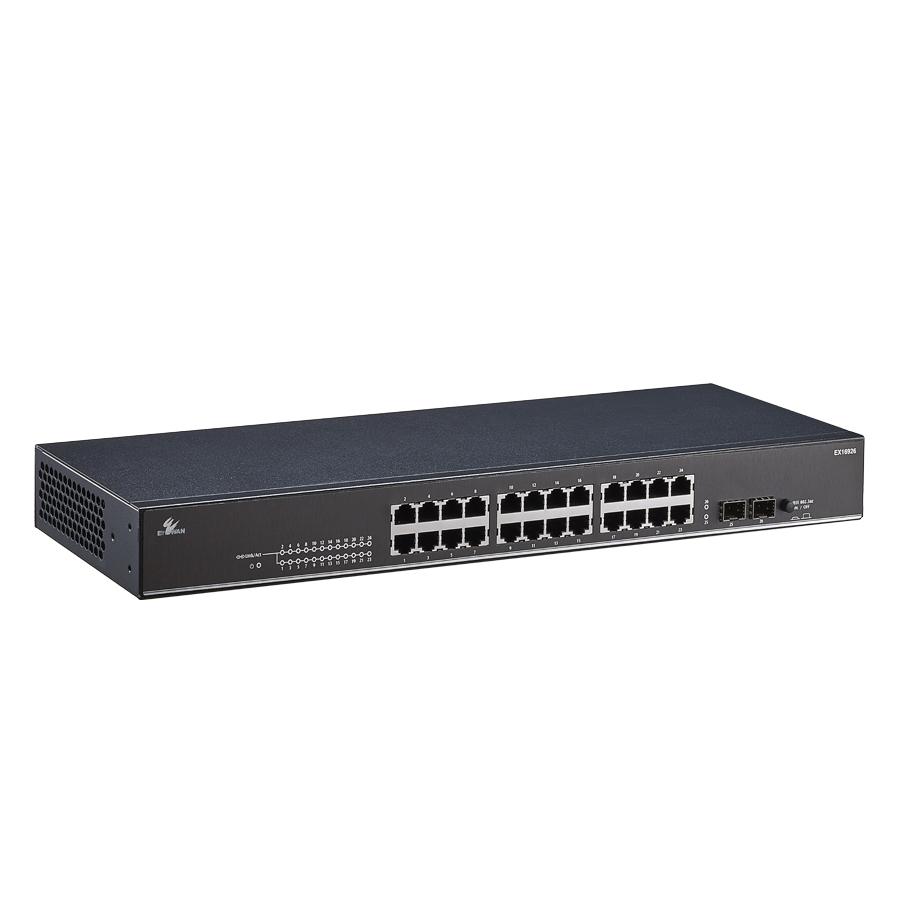 EX16926 Series - Unmanaged 26 Port Gigabit Switch with 24 RJ45 Gigabit ...