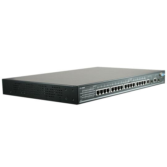 EX24402 - Managed 16-port 10/100BASE PoE with 2-port Gigabit SFP Combo ...