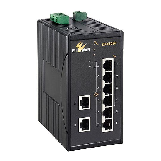 EX45000 Series - Hardened Unmanaged 8-port 10/100BASE PoE (4 x PoE ...